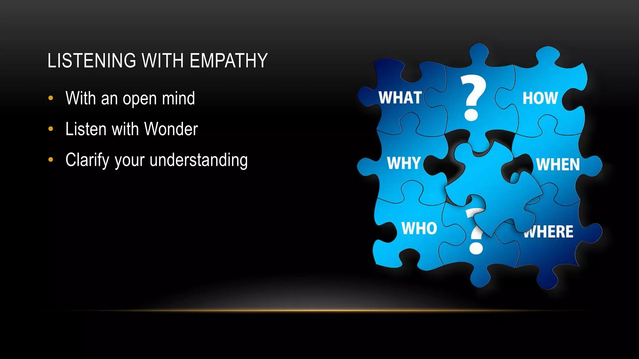 Listening with empathy | PPT