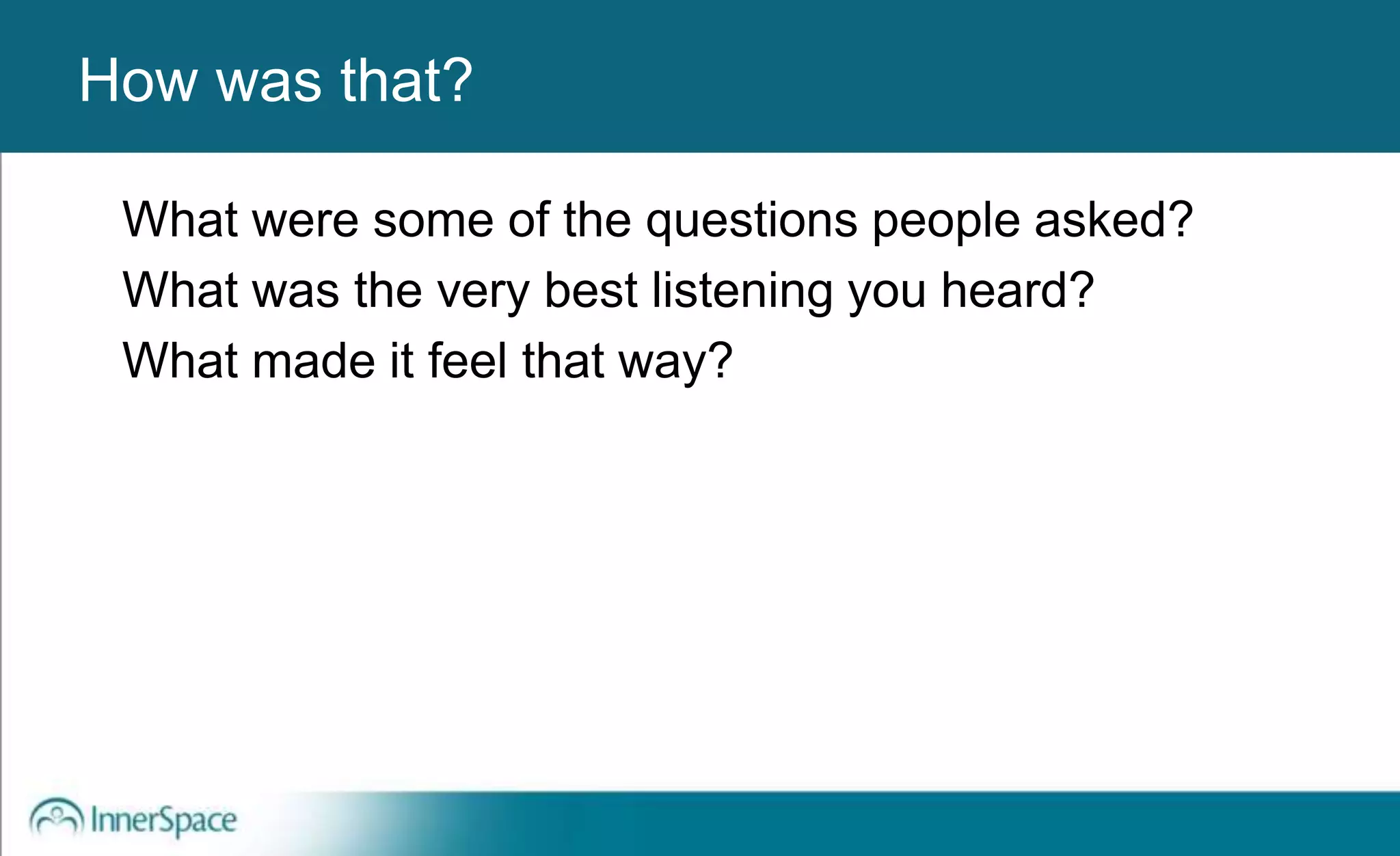 How Great Leaders Listen | PPTX