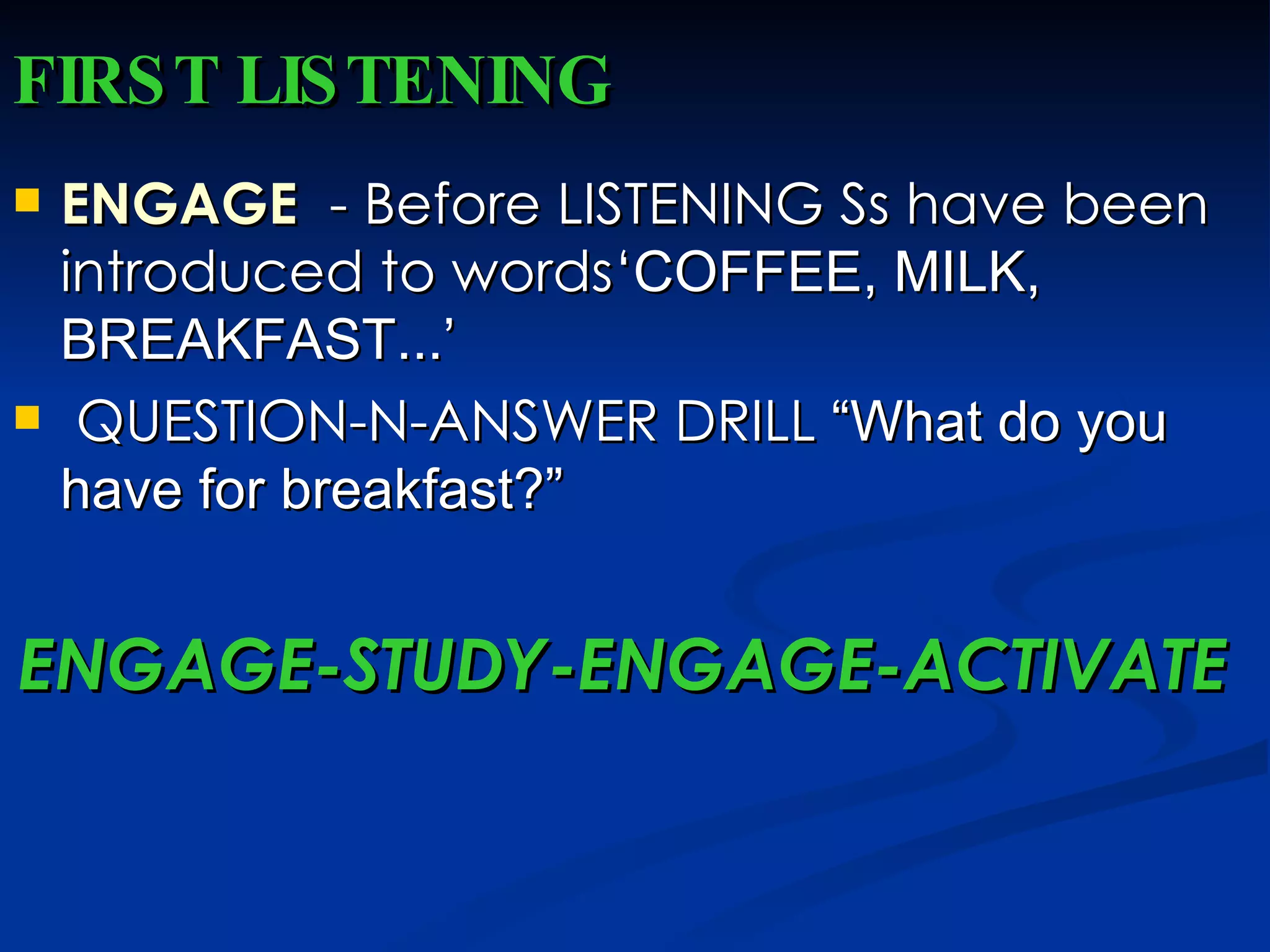 Listening SKILLS - How to teach | PPT