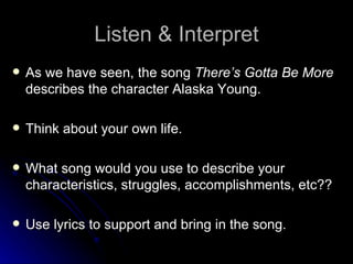 Listen & Interpret | PPT