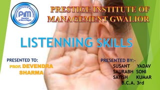 Listen skills | PPTX