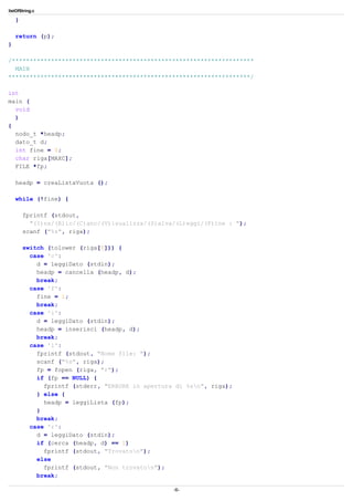 Algoritmi e Programmazione Avanzata - Liste, pile, code | PDF