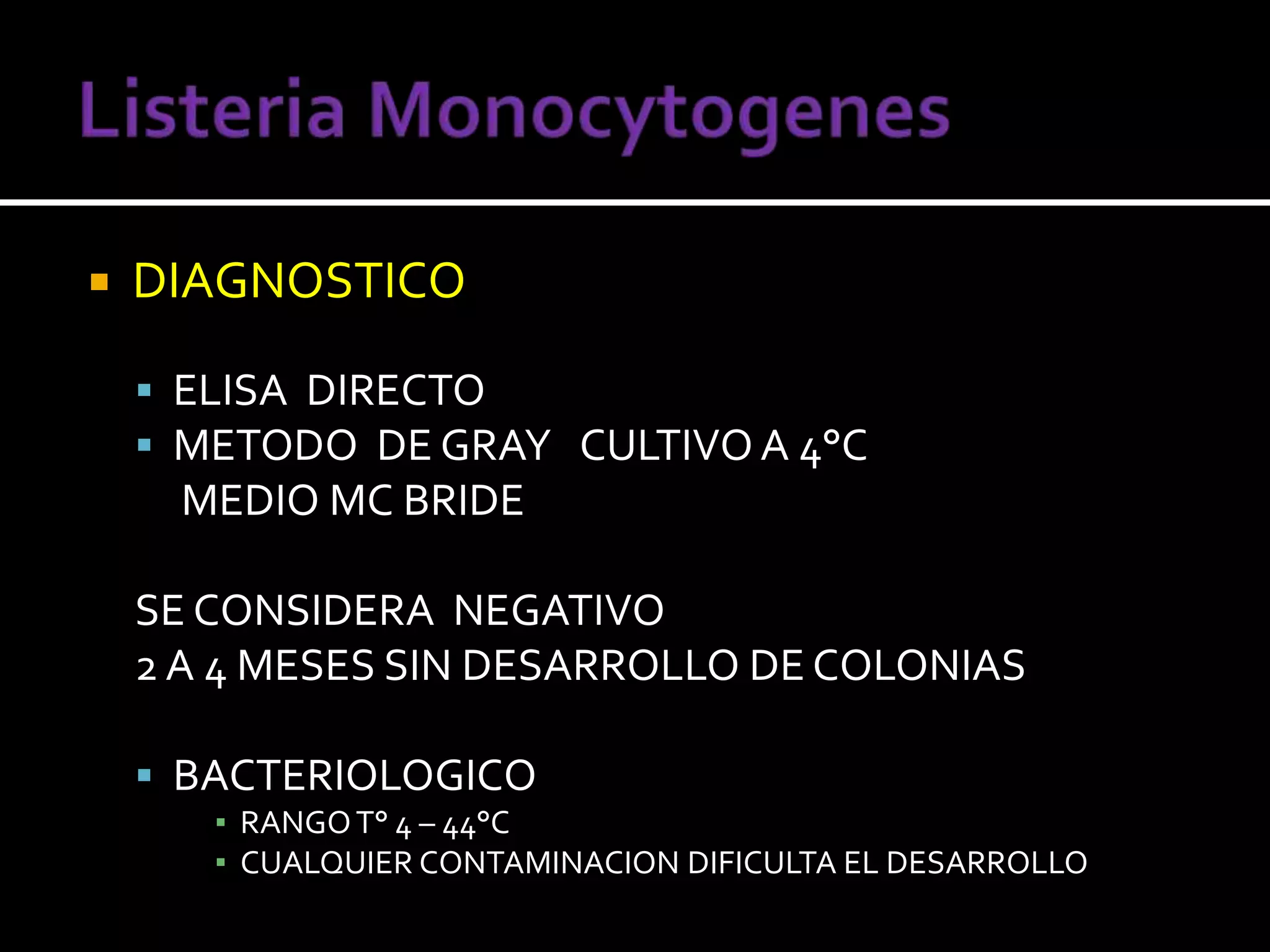 Listeria monocytogenes en el embarazo | PPT