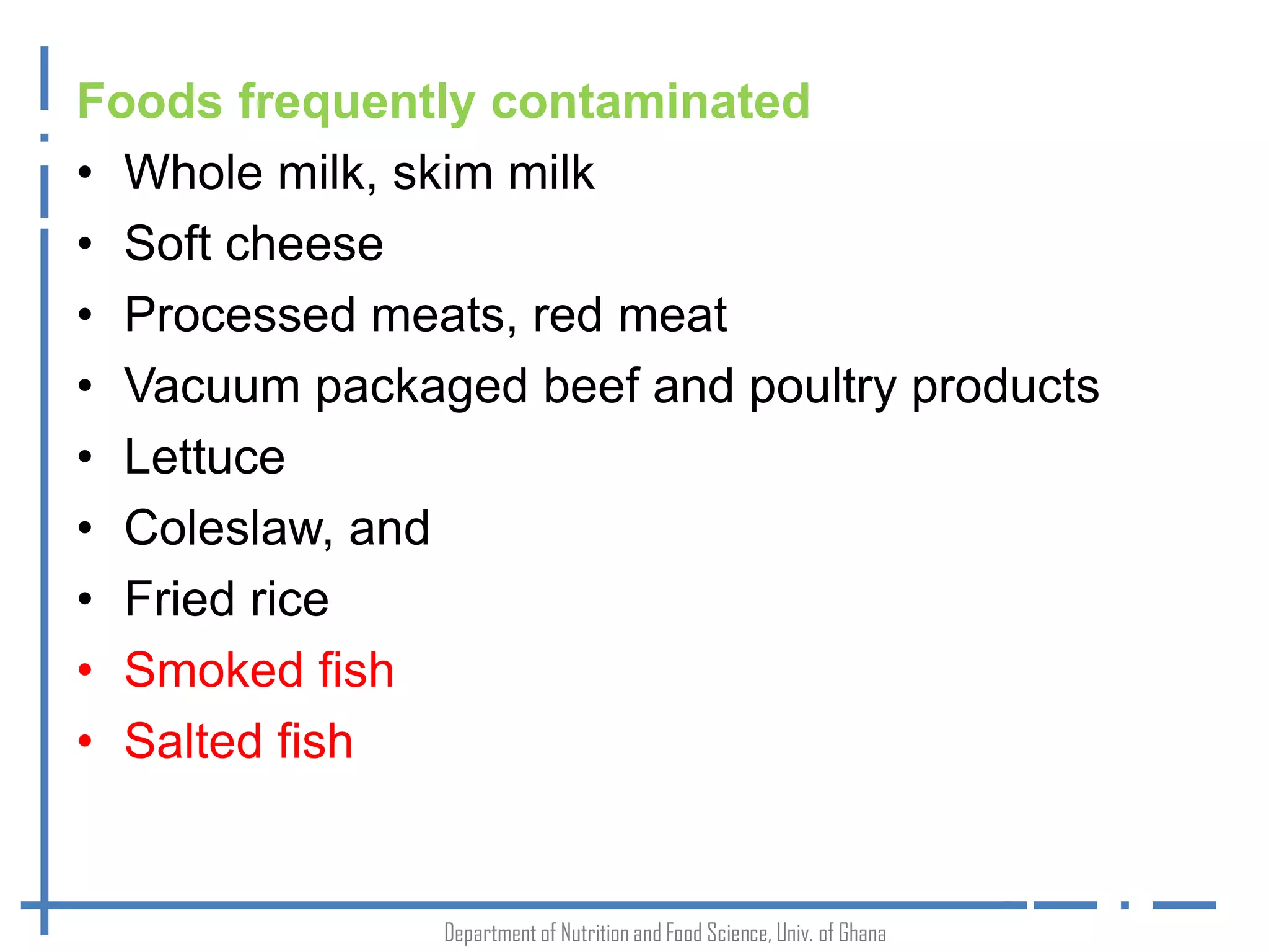 Occurrence of Listeria monocytogenes in traditionally processed fish in ...