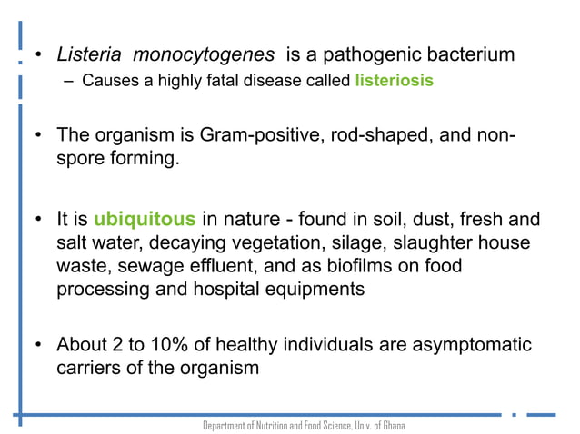 Occurrence of Listeria monocytogenes in traditionally processed fish in ...