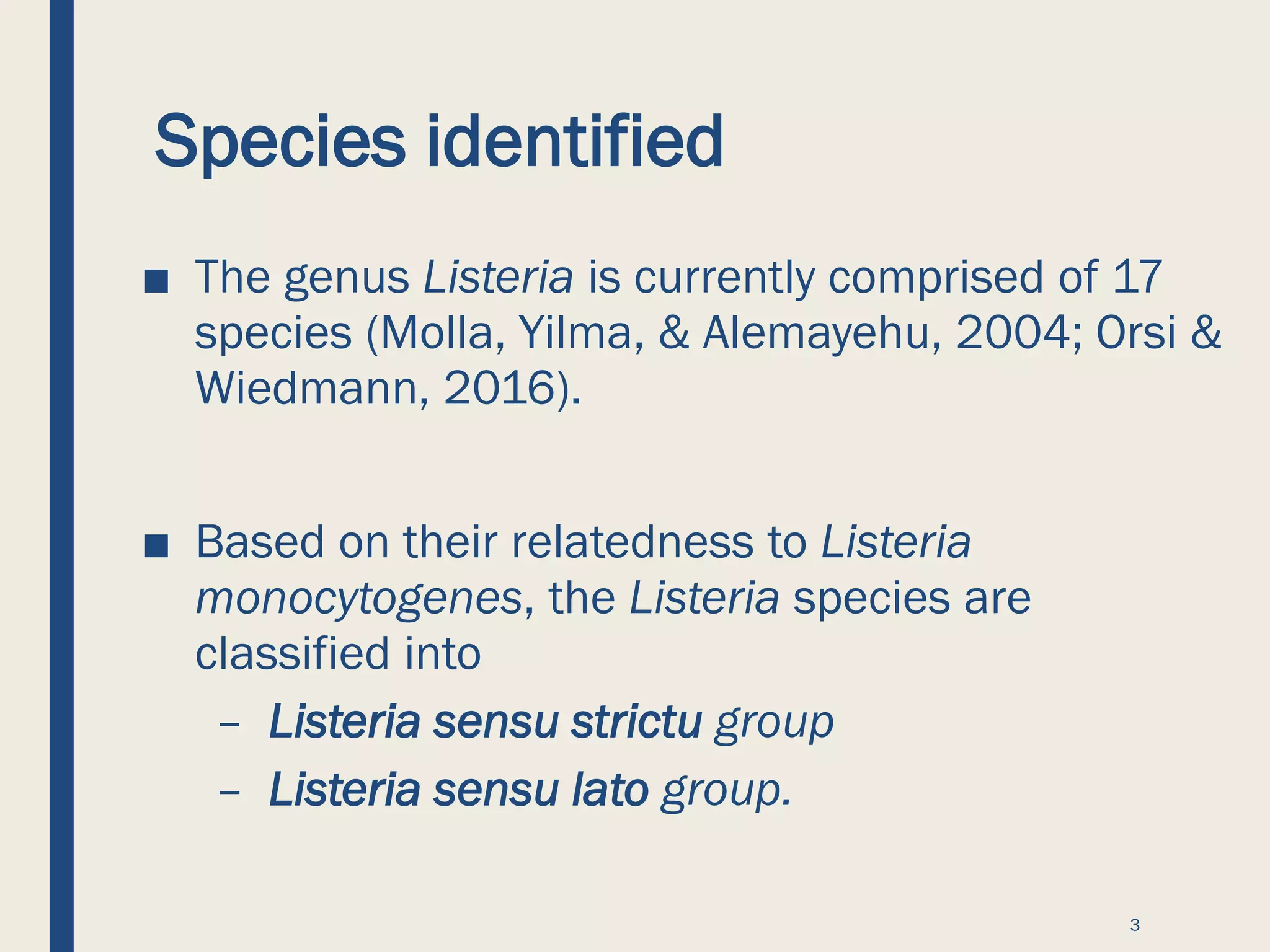 Listeria species | PDF