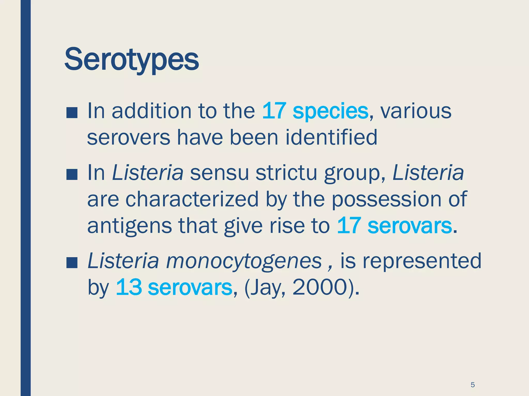Listeria species | PDF
