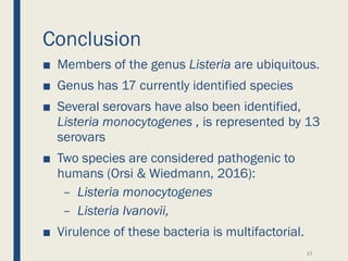 Listeria species | PDF