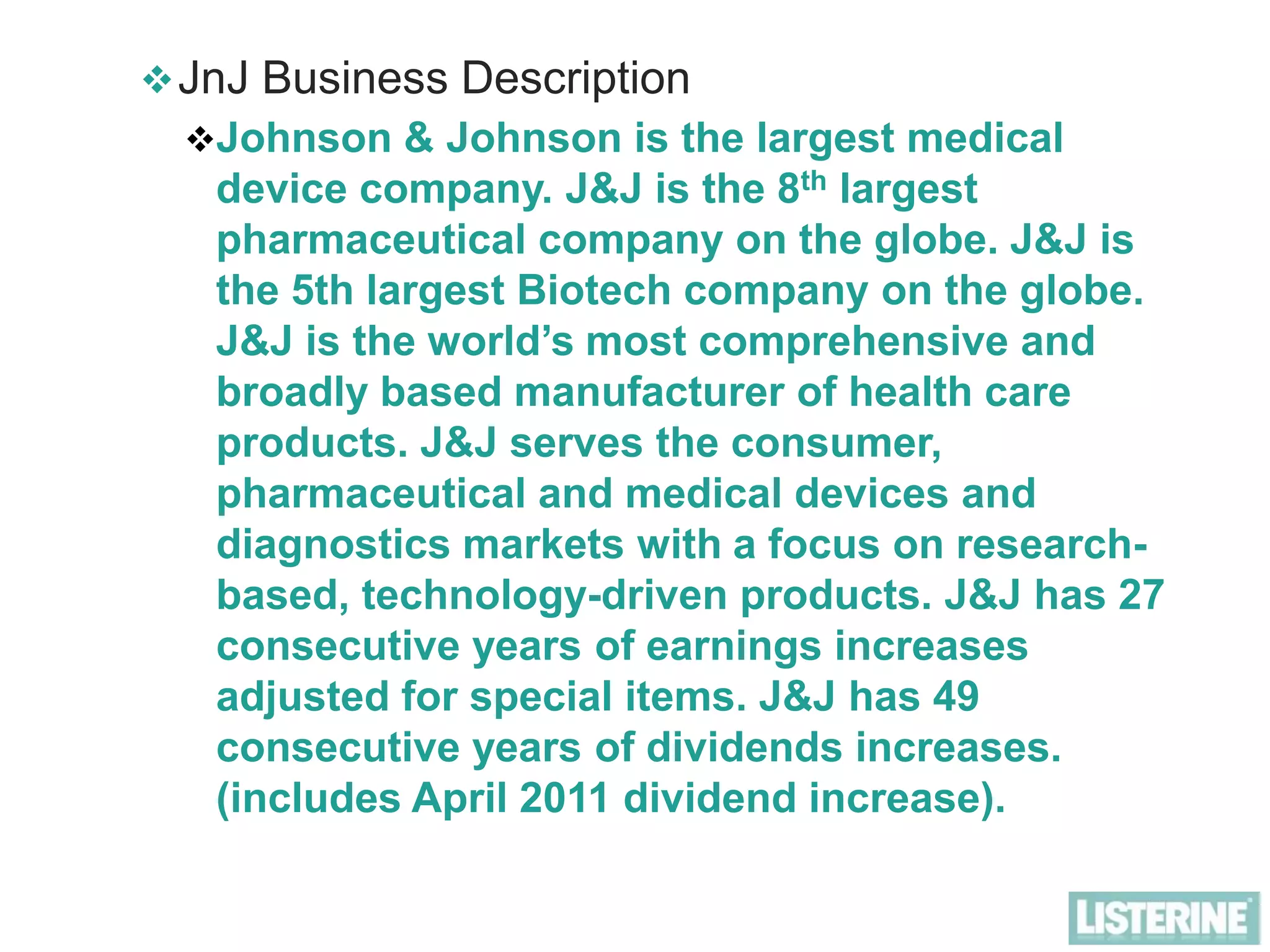 Listerine Marketing Plan | PPTX