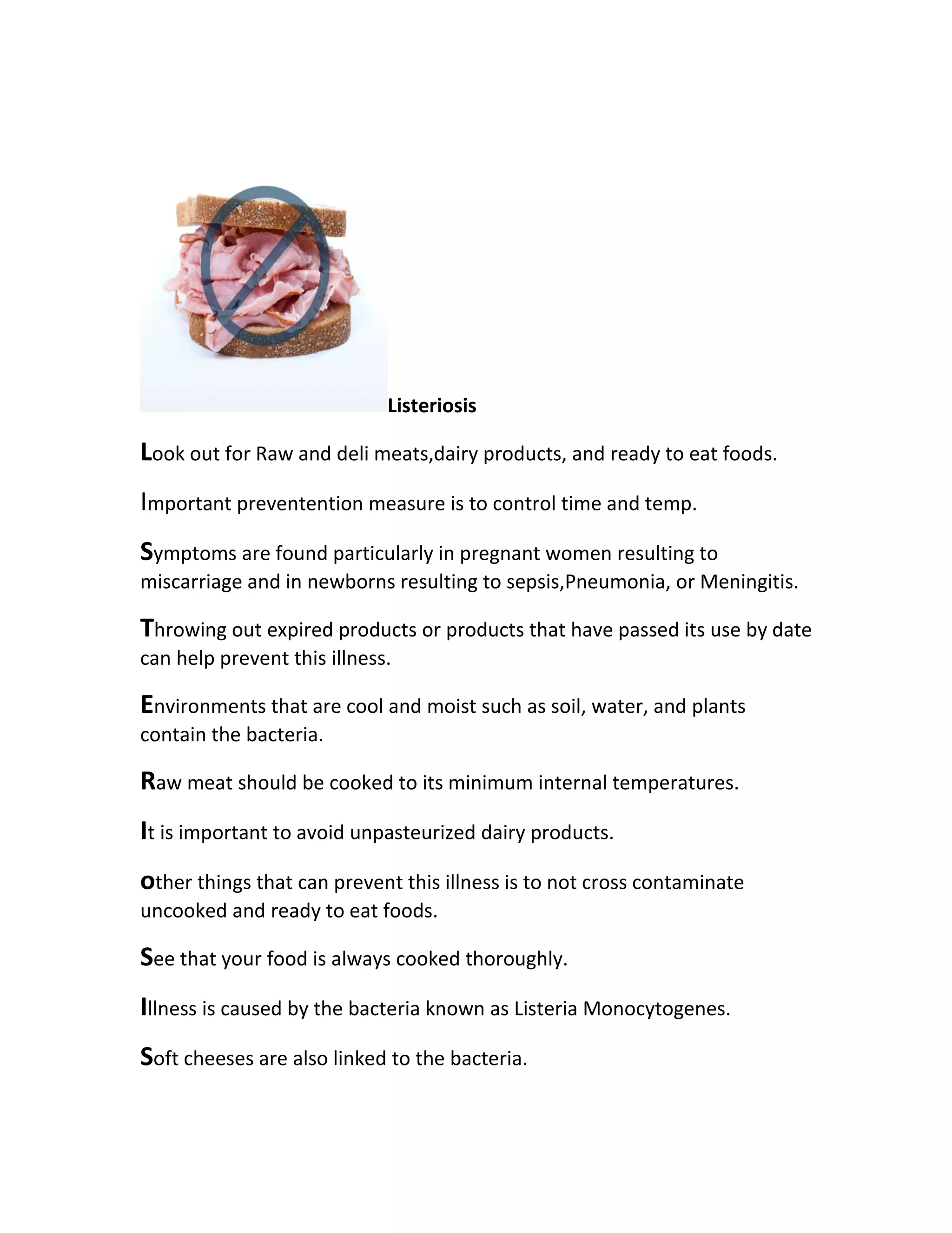 Listeriosis | RTF