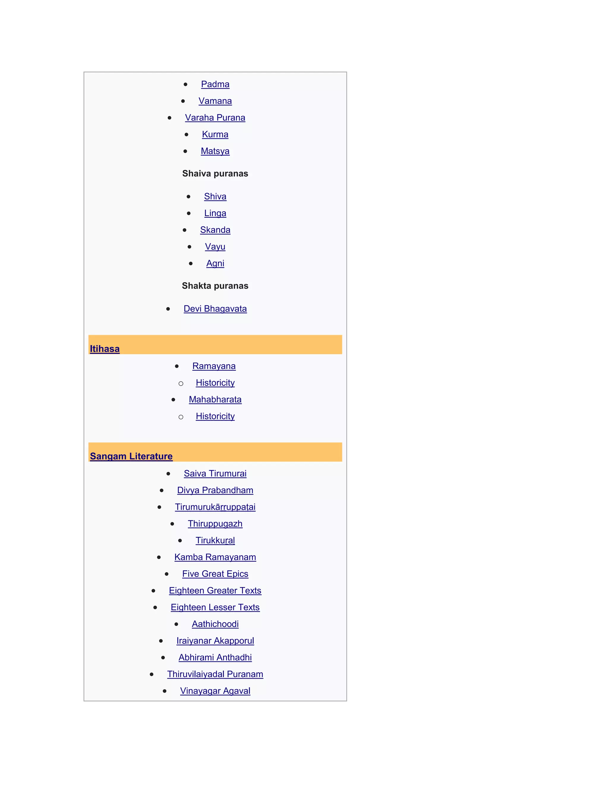 LIST Hindu scriptures and texts.docx
