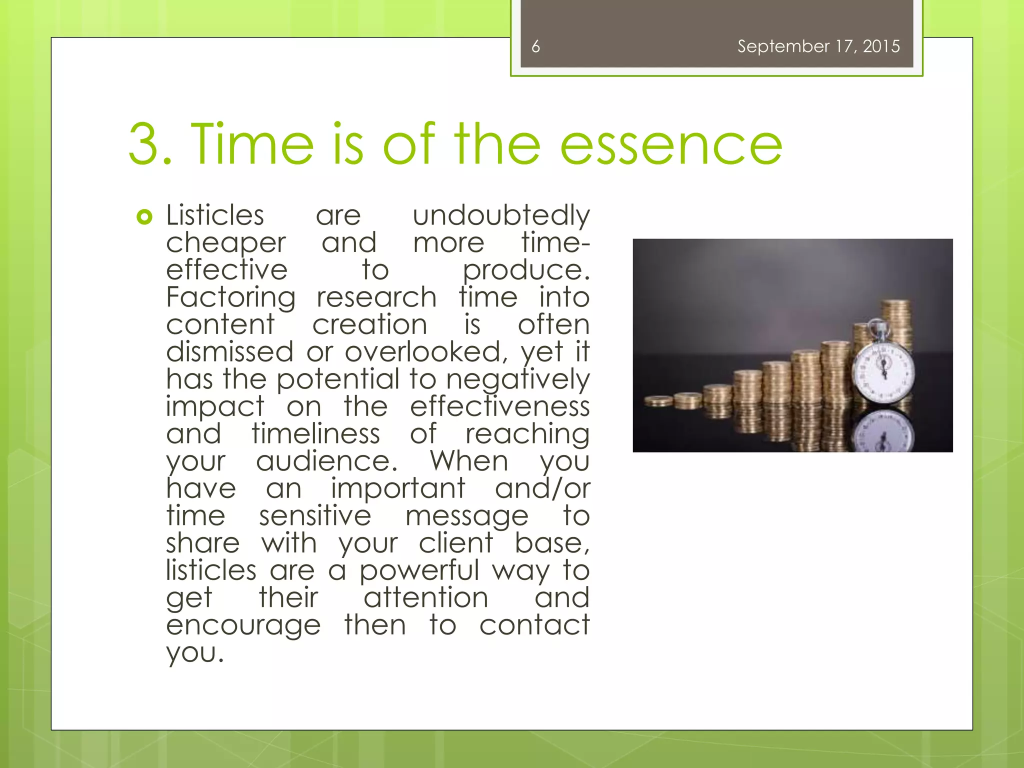 Listicles - What are they and how can they help your business? | PPTX