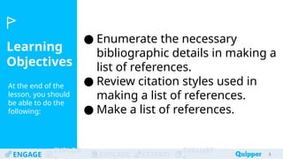Comprehensive Guide to Listing References and Citation Styles in ...