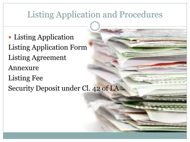 Listing Application And Procedures | PDF | Stocks and Bonds | Personal ...