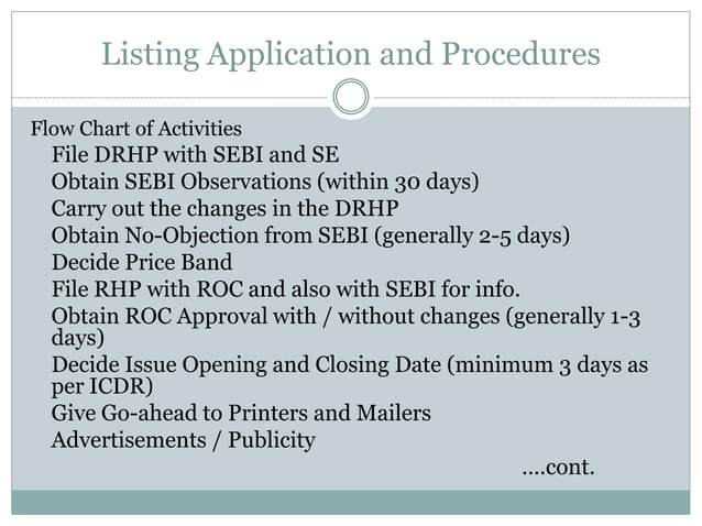 Listing Application And Procedures | PDF | Stocks and Bonds | Personal ...