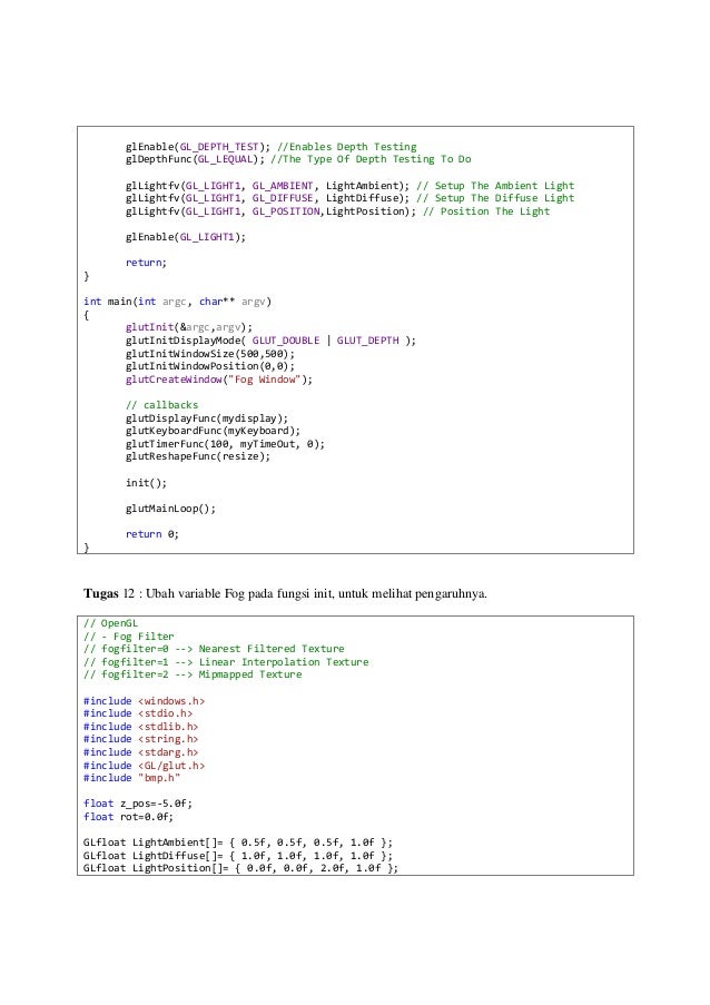 Tutorial Open GL (Listing Code)
