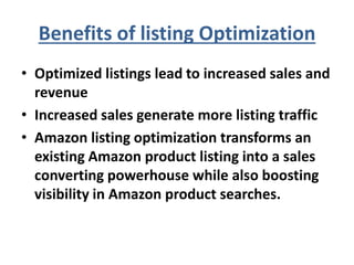 Listing Optimization.pptx
