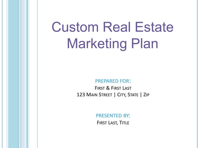 Listing Presentation Template | PPT