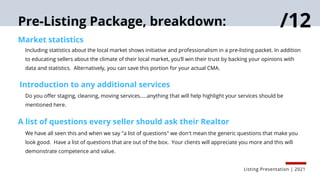 Listing presentation Training | PPT