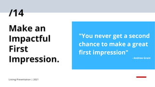 Listing presentation Training | PPT