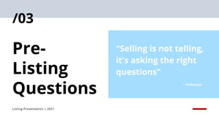 Listing presentation Training | PPT