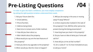 Listing presentation Training | PPT