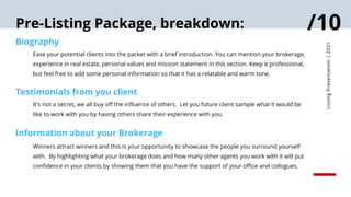 Listing presentation Training | PPT