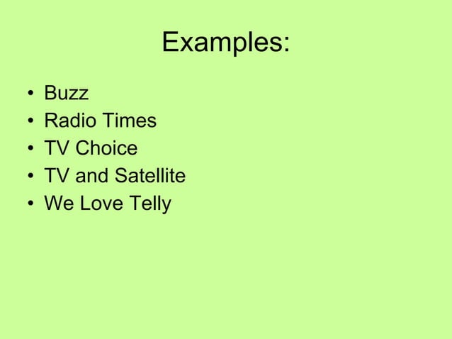 Listings magazine ancillary task | PPT