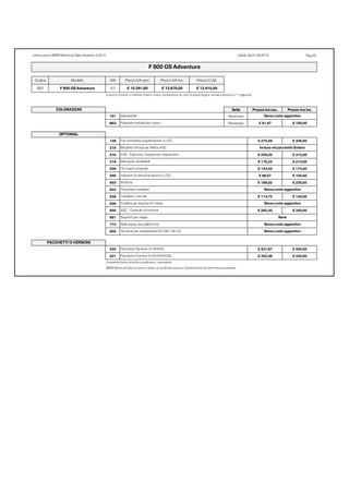 Listino BMW Motorrad 2014 | PDF | Motorcycles | Automotive
