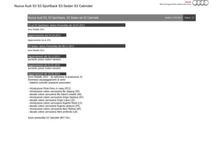 Listino prezzi Audi S3 | PPT