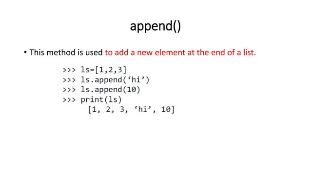 List , tuples, dictionaries and regular expressions in python | PPT