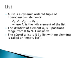 List interface | PPT