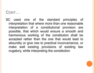 Principles of constitutional interpretation of list prepared by ...