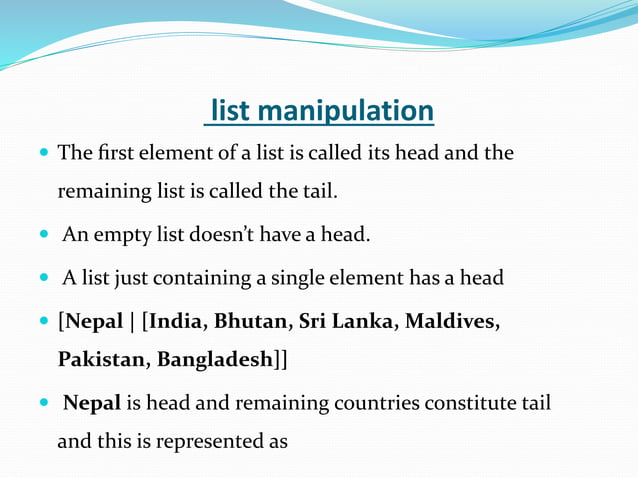 List manipulation | PPT