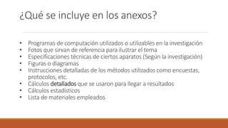 BIBLIOGRAFÍA Y ANEXOS | PPTX