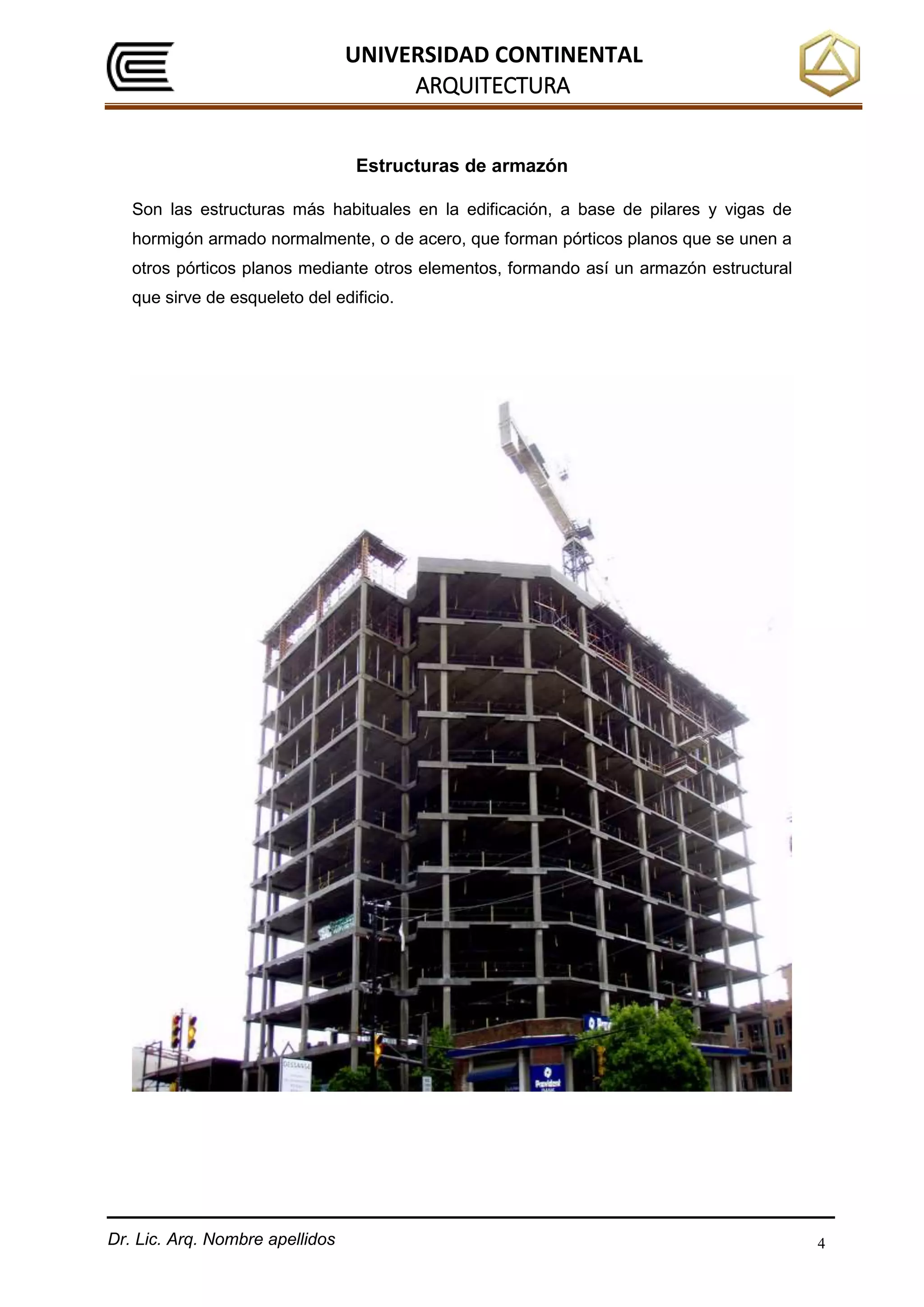 estructuras de armazon | DOCX
