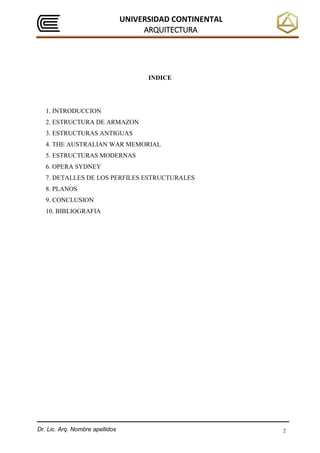 estructuras de armazon | DOCX