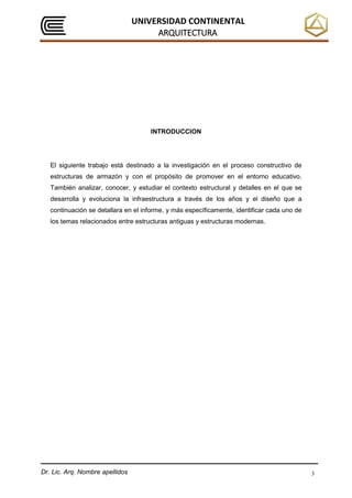 estructuras de armazon | DOCX