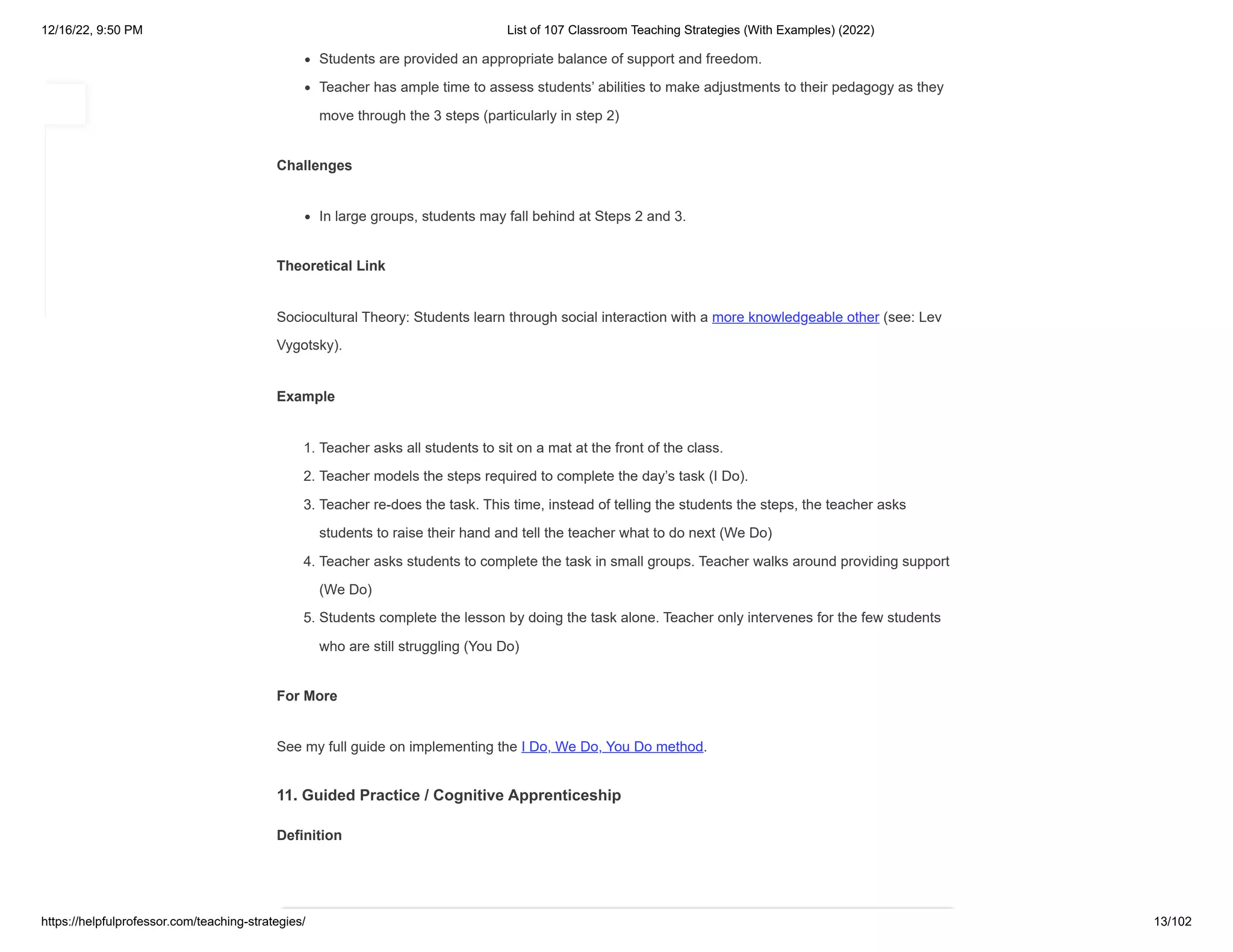 List of 107 Classroom Teaching Strategies (With Examples) (2022).pdf