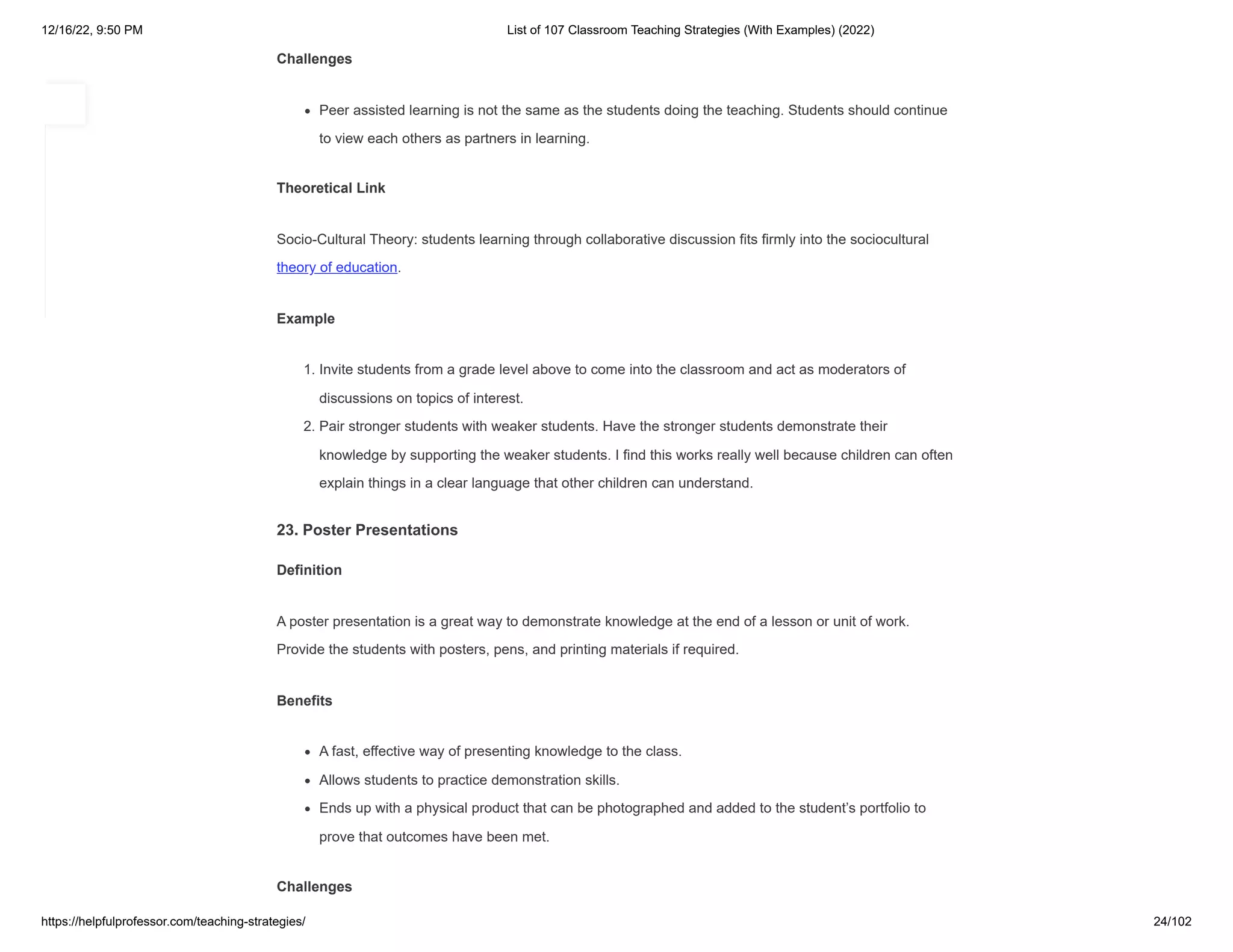 List of 107 Classroom Teaching Strategies (With Examples) (2022).pdf