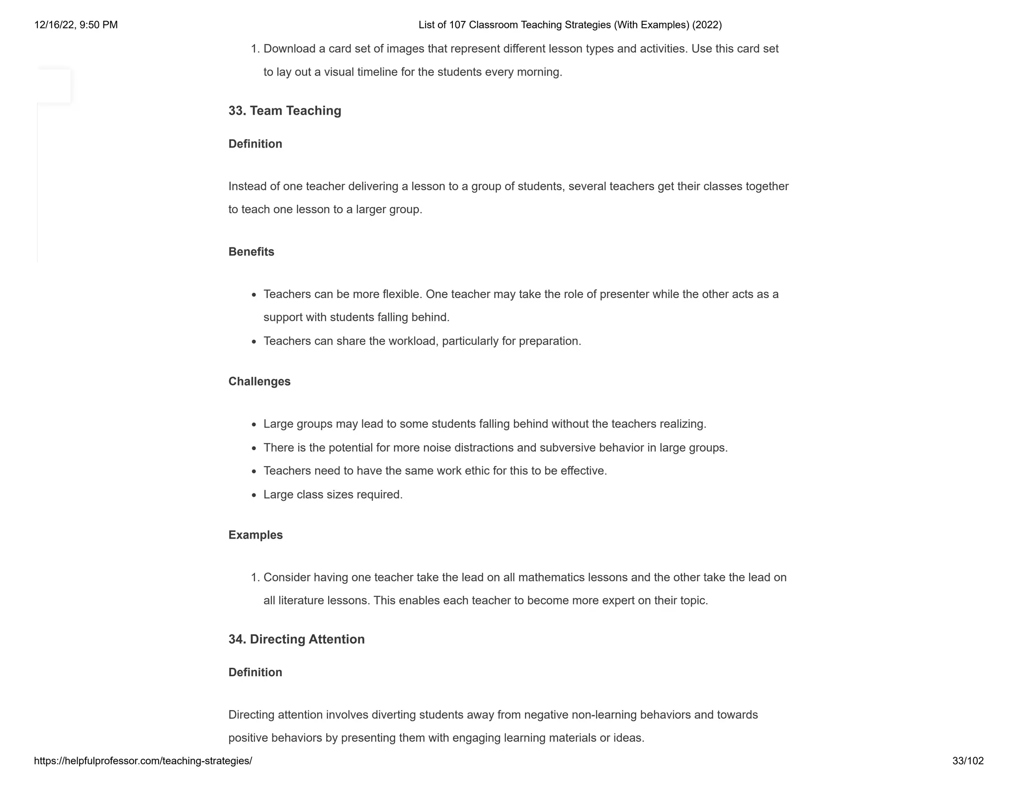 List of 107 Classroom Teaching Strategies (With Examples) (2022).pdf