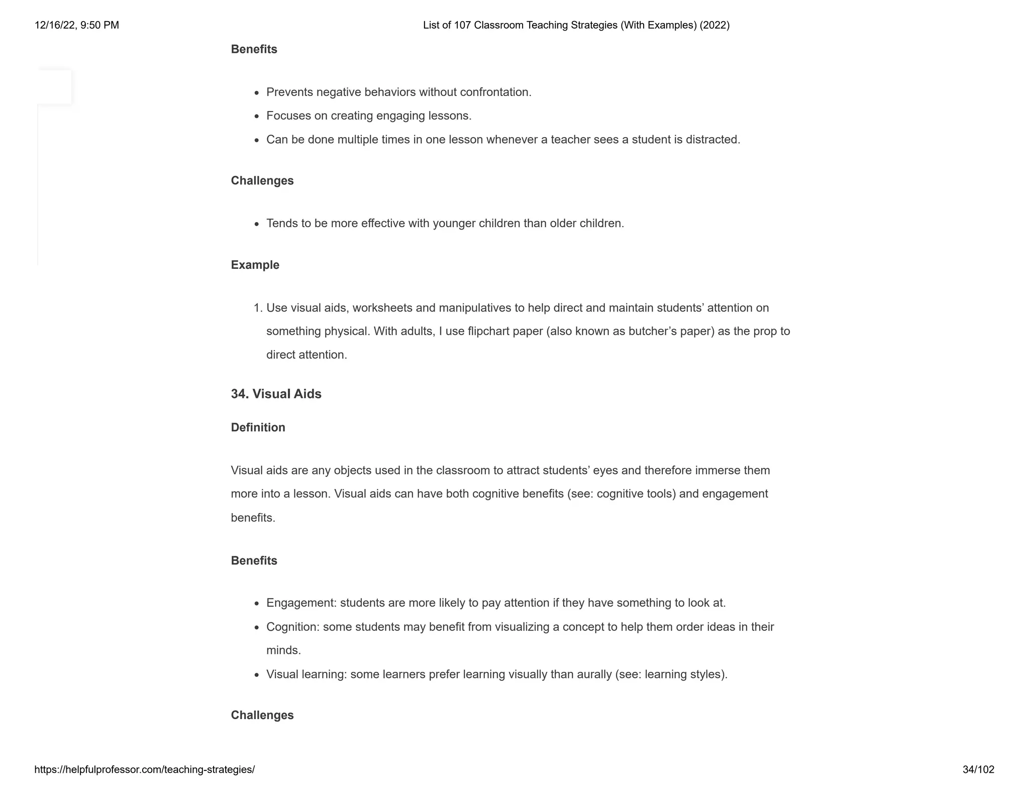 List of 107 Classroom Teaching Strategies (With Examples) (2022).pdf