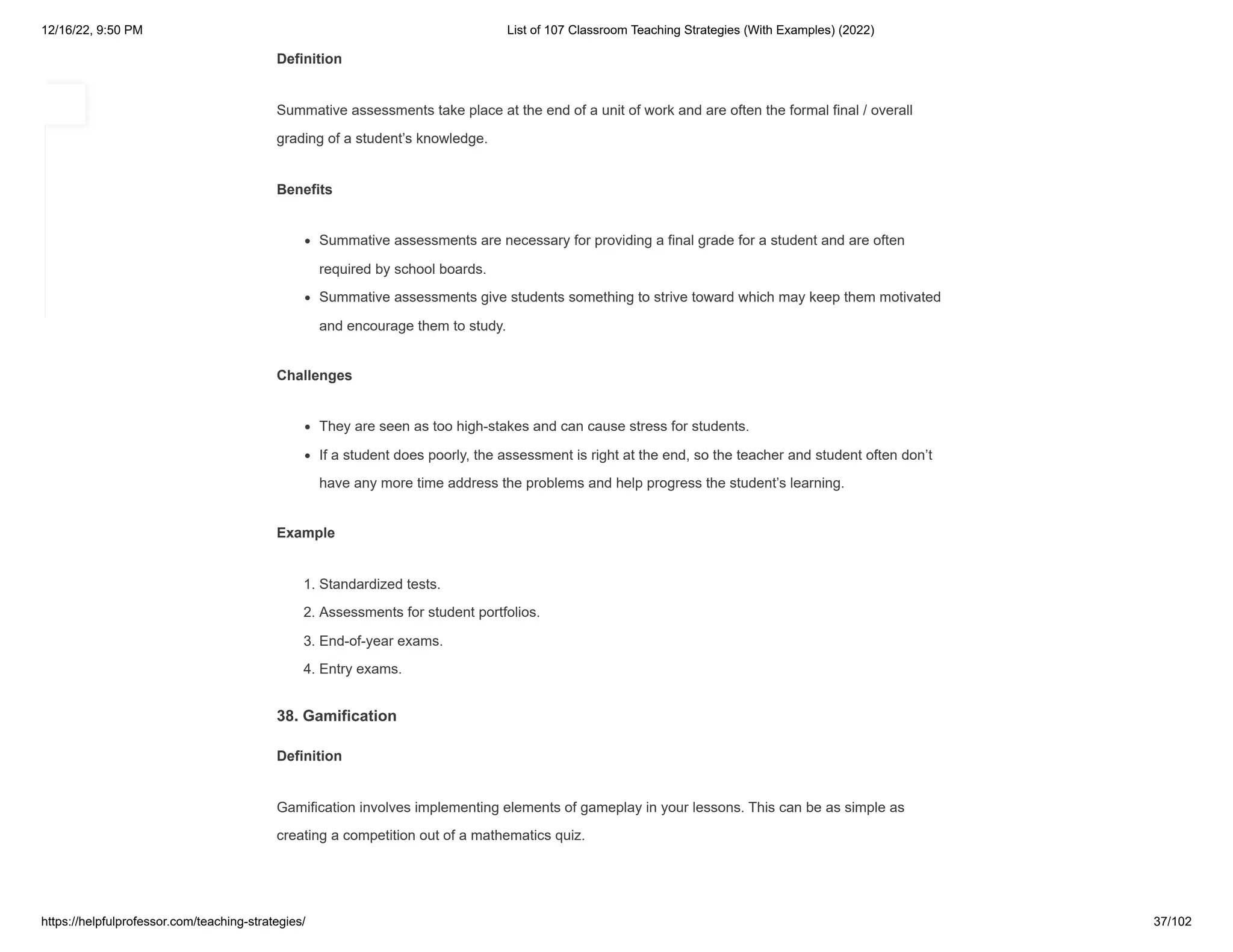 List of 107 Classroom Teaching Strategies (With Examples) (2022).pdf