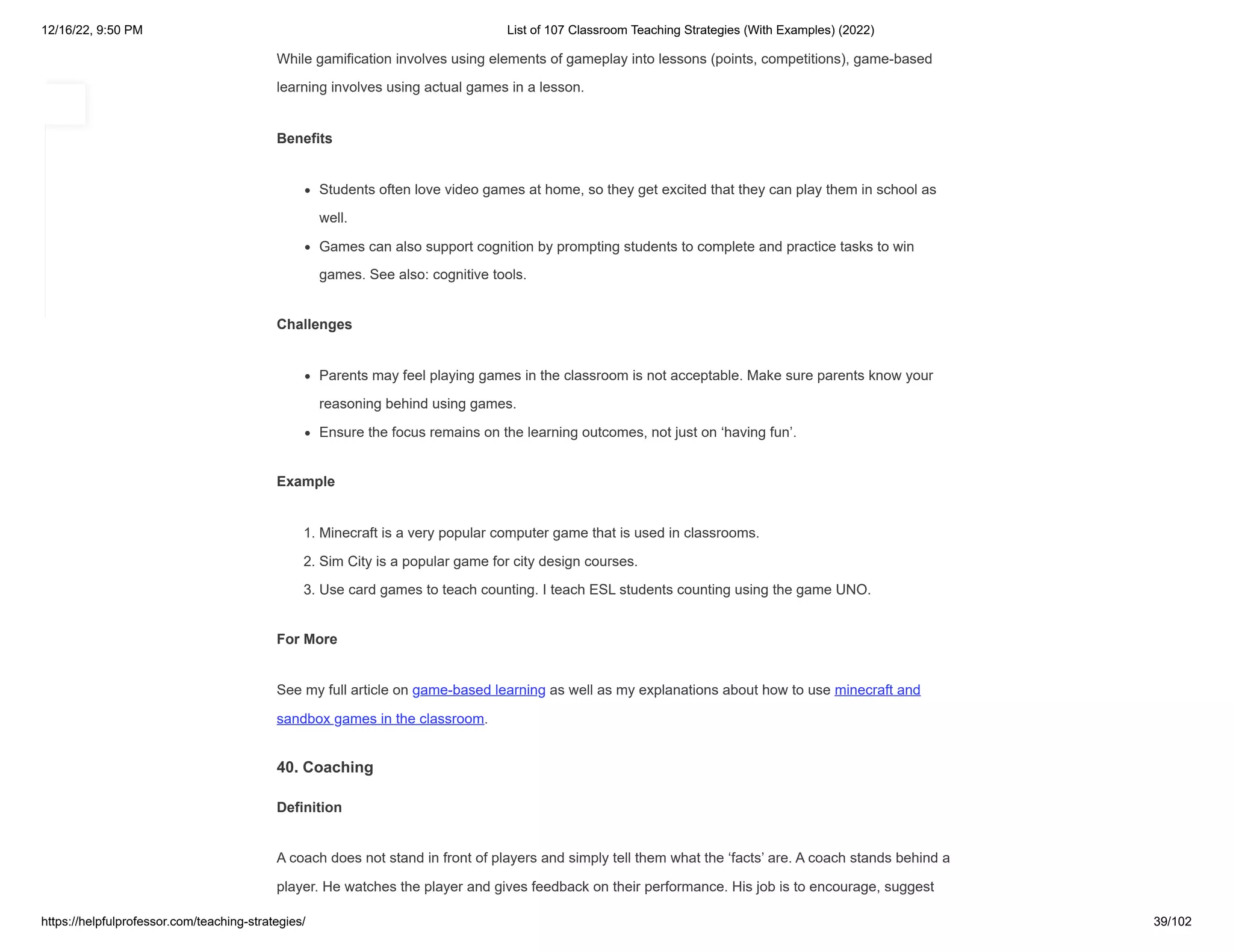 List of 107 Classroom Teaching Strategies (With Examples) (2022).pdf