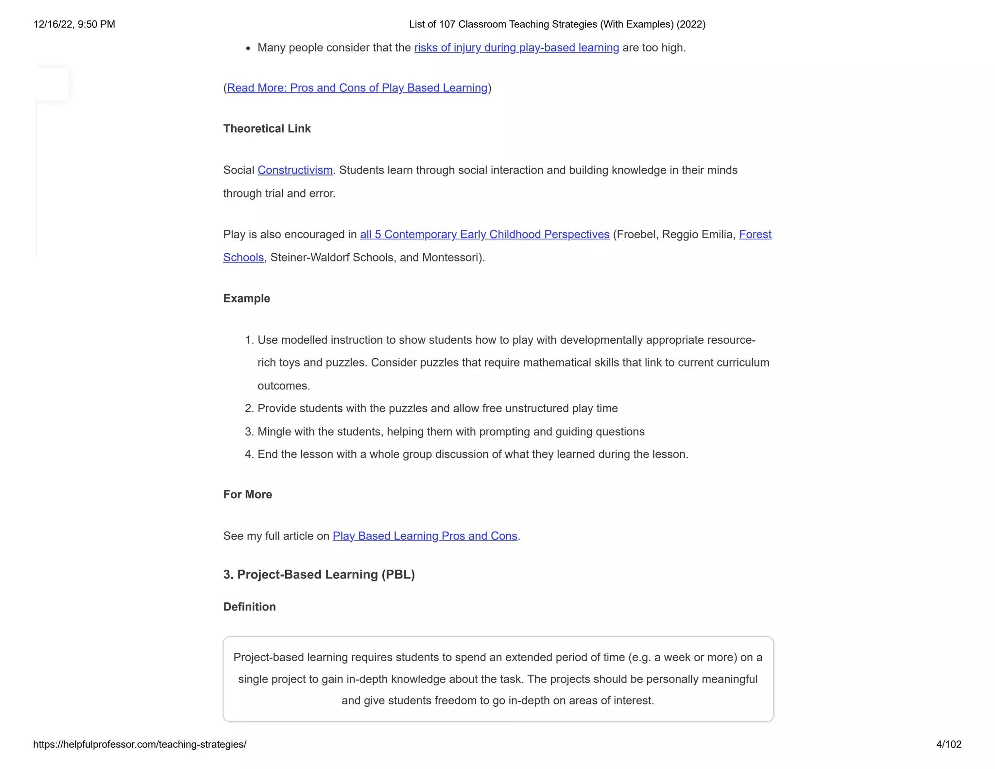 List of 107 Classroom Teaching Strategies (With Examples) (2022).pdf