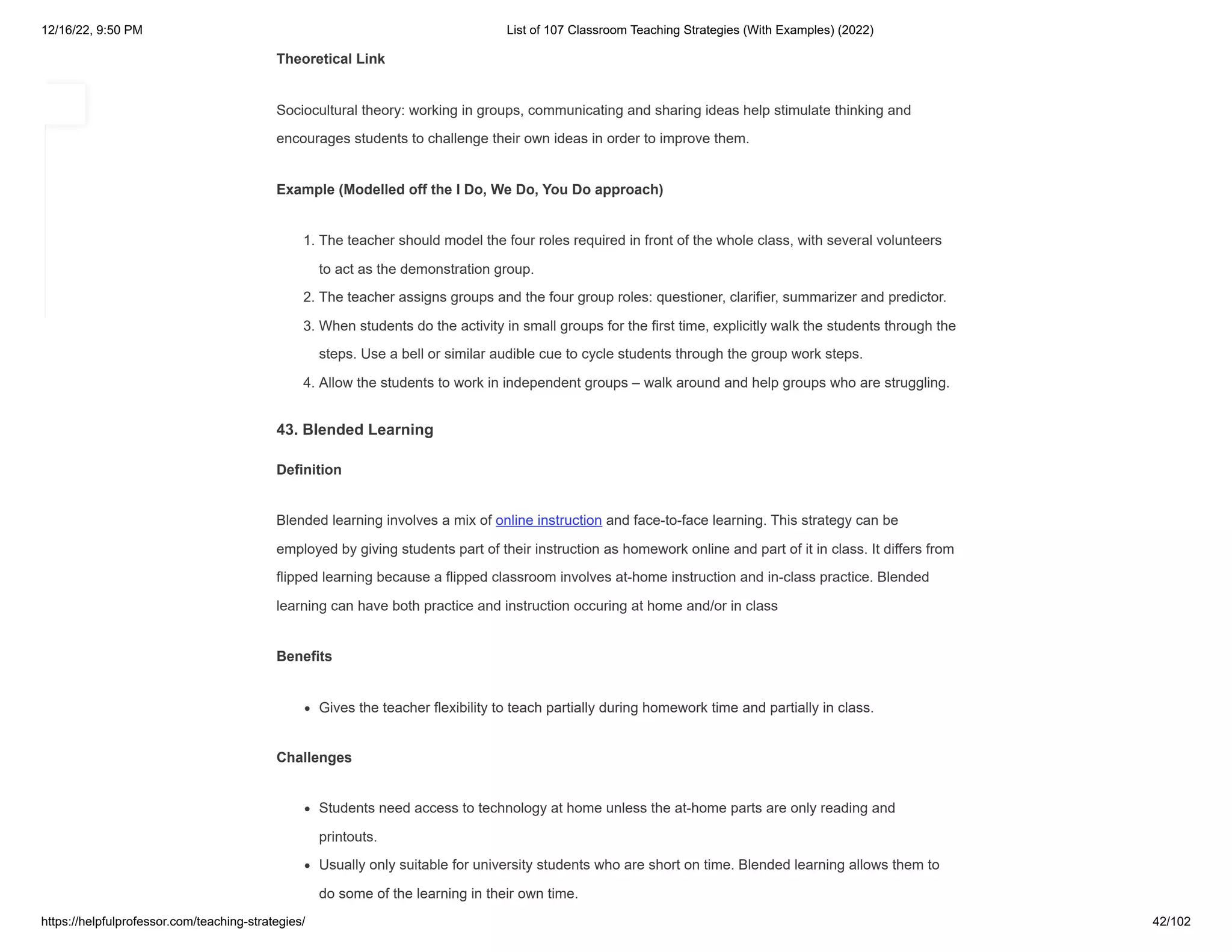 List of 107 Classroom Teaching Strategies (With Examples) (2022).pdf