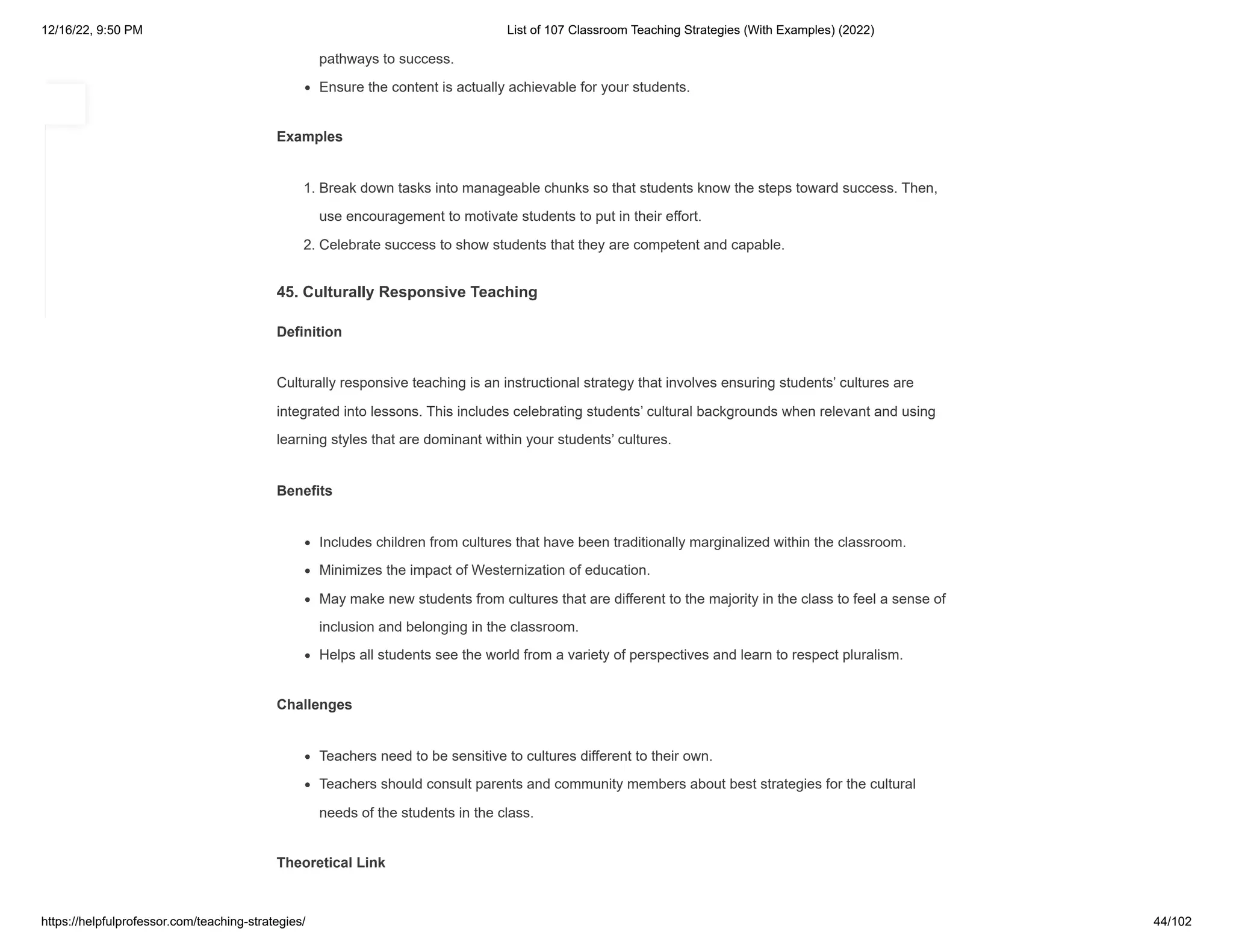 List of 107 Classroom Teaching Strategies (With Examples) (2022).pdf