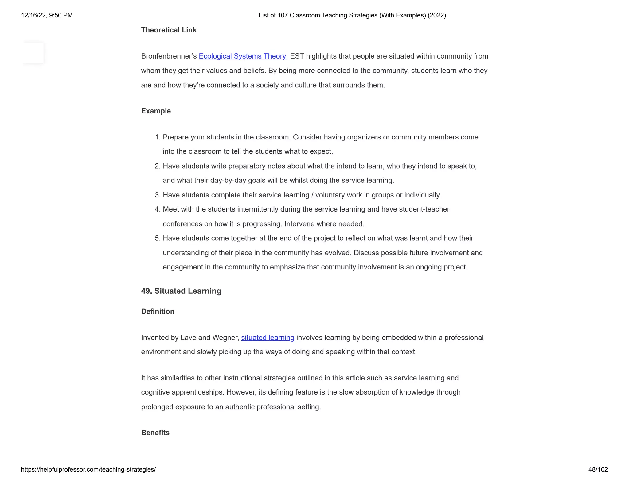 List of 107 Classroom Teaching Strategies (With Examples) (2022).pdf