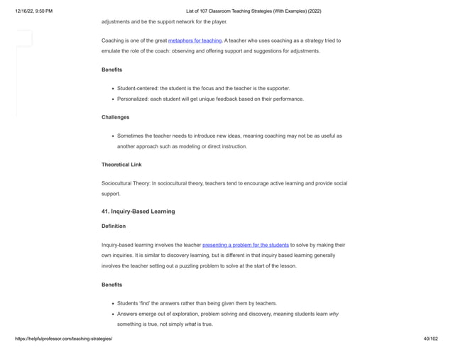 List of 107 Classroom Teaching Strategies (With Examples) (2022).pdf