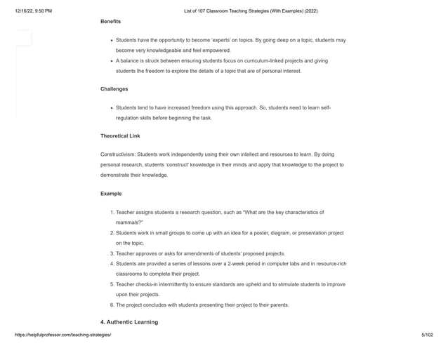 List of 107 Classroom Teaching Strategies (With Examples) (2022).pdf